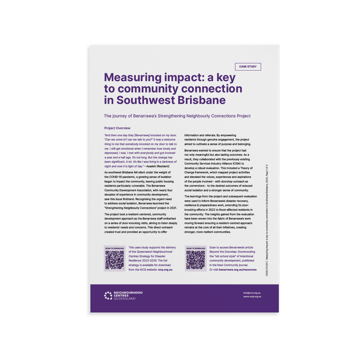 Case Study | Measuring impact: a key to community connection in ...